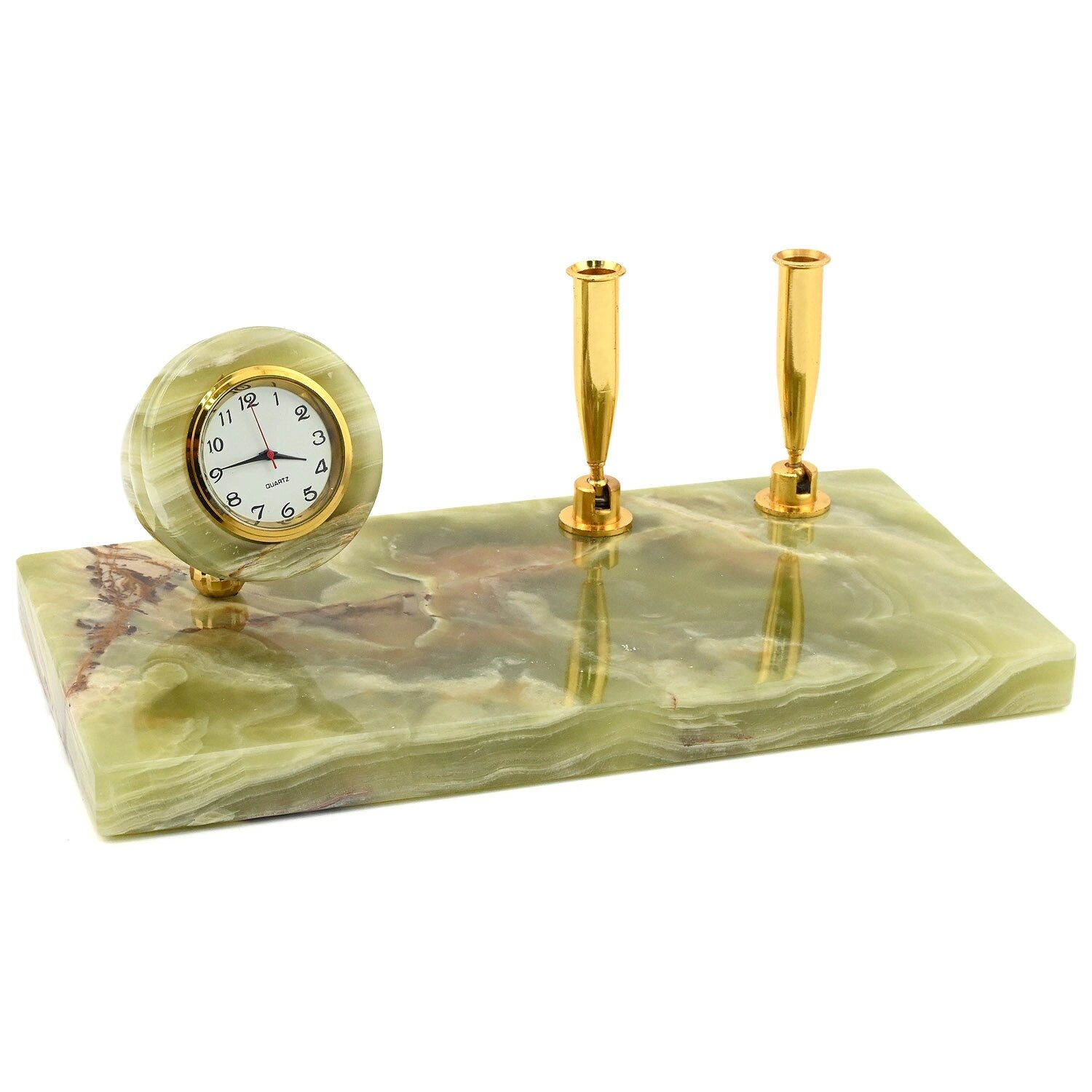 Письменный прибор с часами 200*100*80мм .