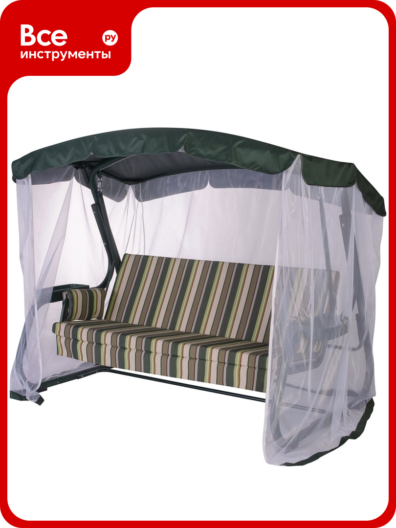 Садовые качели Удачная Мебель Милан зеленые A51G.002, 350 кг