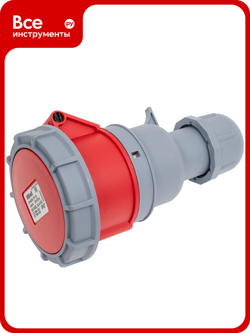 Розетка Dekraft перен. 3Р+РЕ+N 16А 380В IP67 РП-103 26144DEK