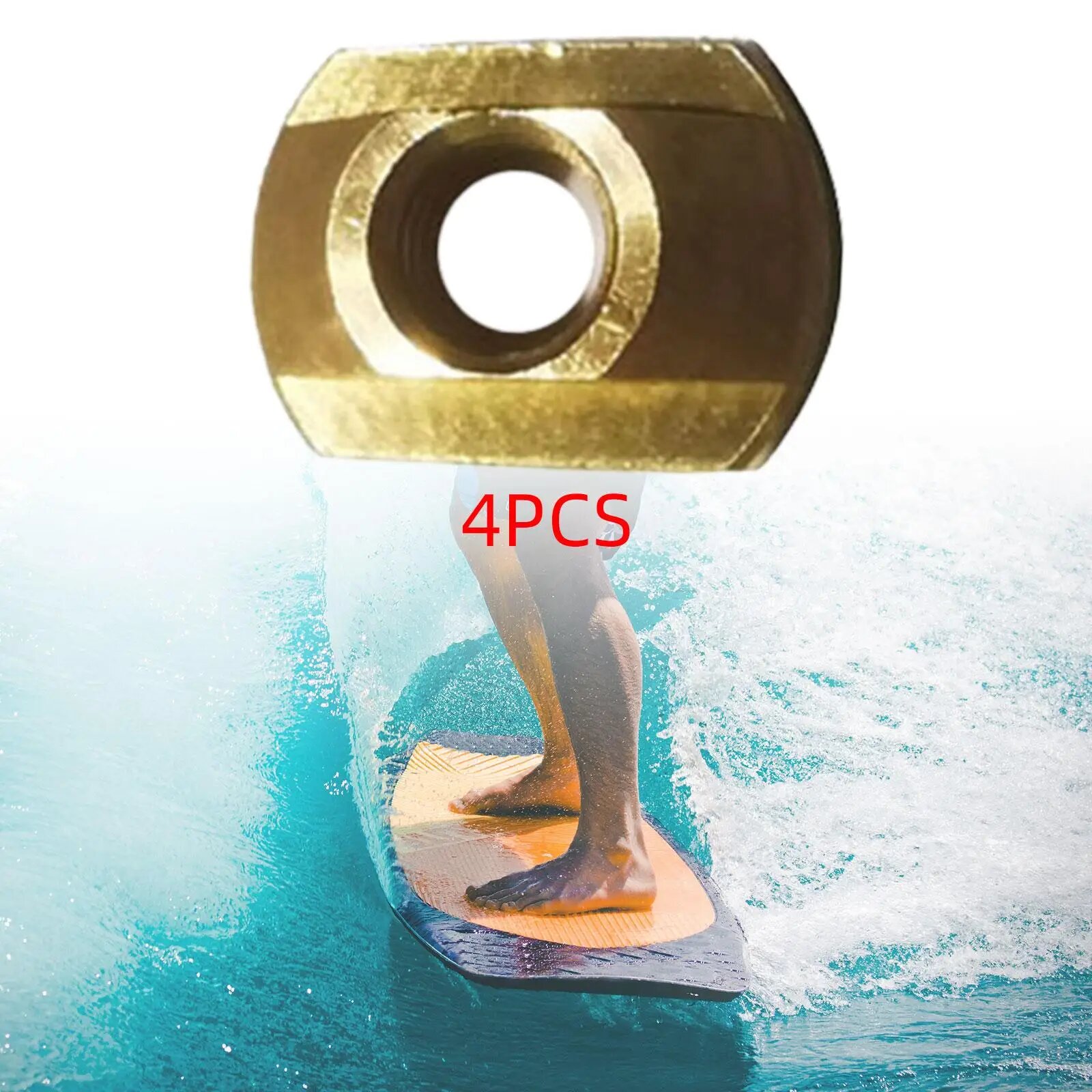 4 шт. M8 Монтажные Т-образные гайки на подводных крыльях Аксессуары Детали Портативные Т-образные болты Раздвижные Т-образные гайки для водных видов спорта Кайты Доска Серфинг