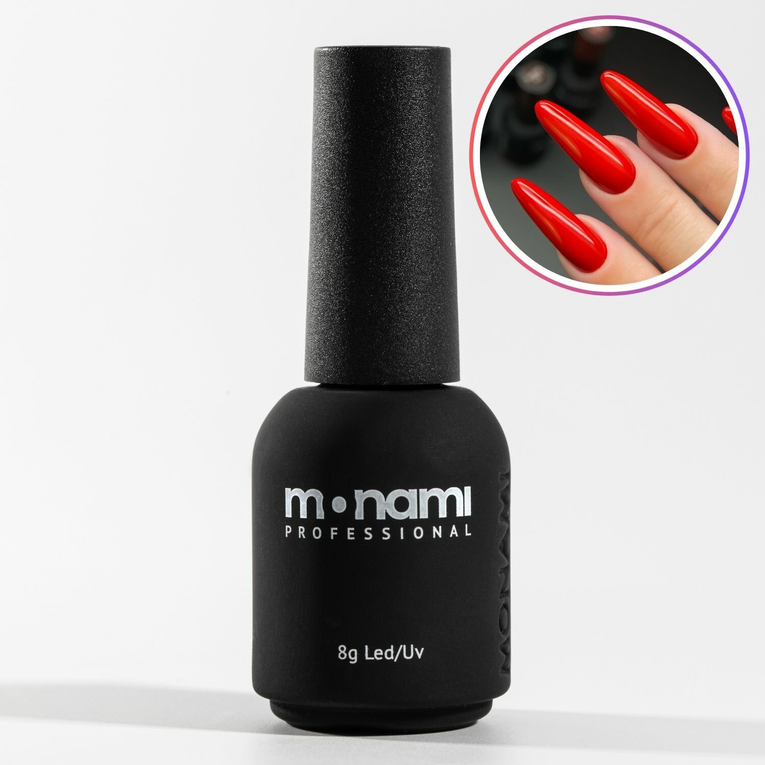 Гель-лак Monami Pantone №01 8 г роскошный красный с характером