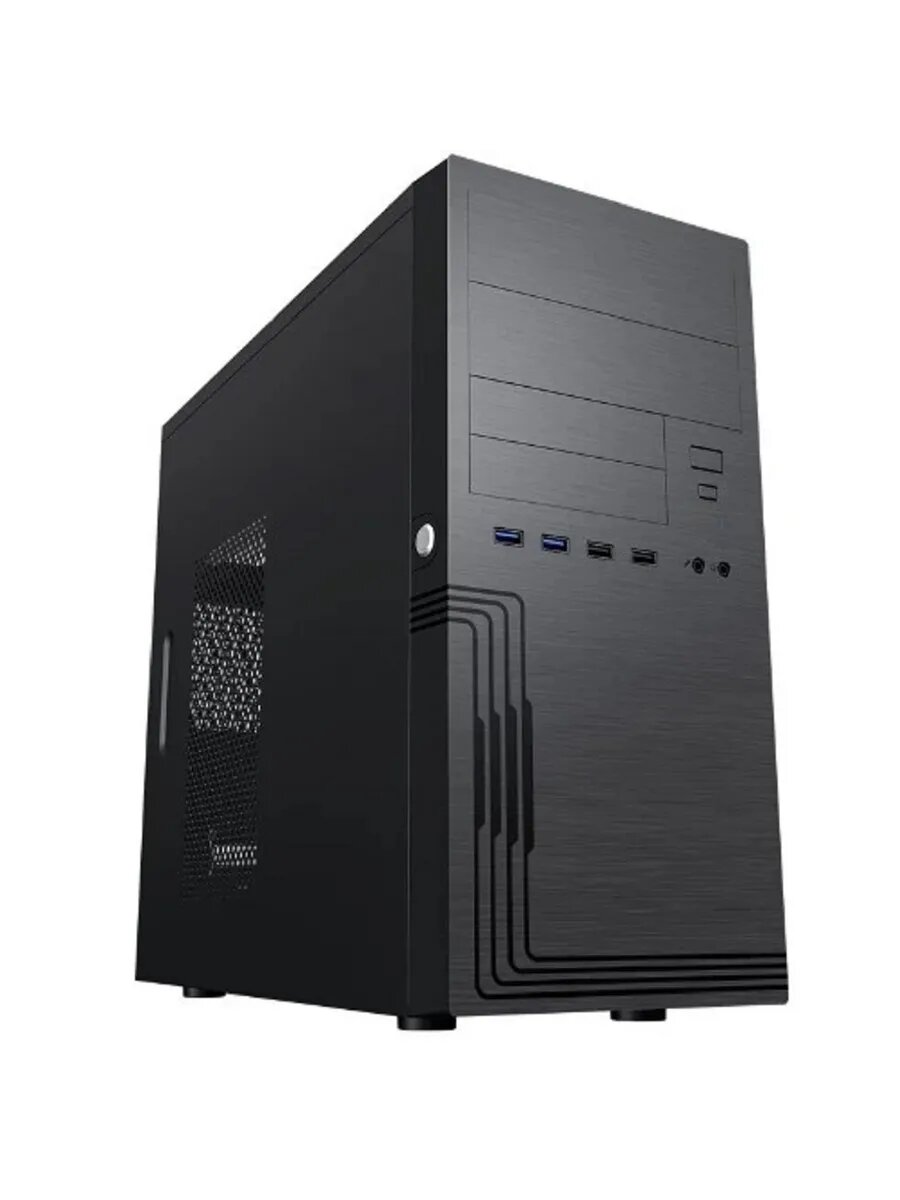 Корпус для ПК ES555BK PM-500ATX-F U3*2+U2*2 +2*combo Audio