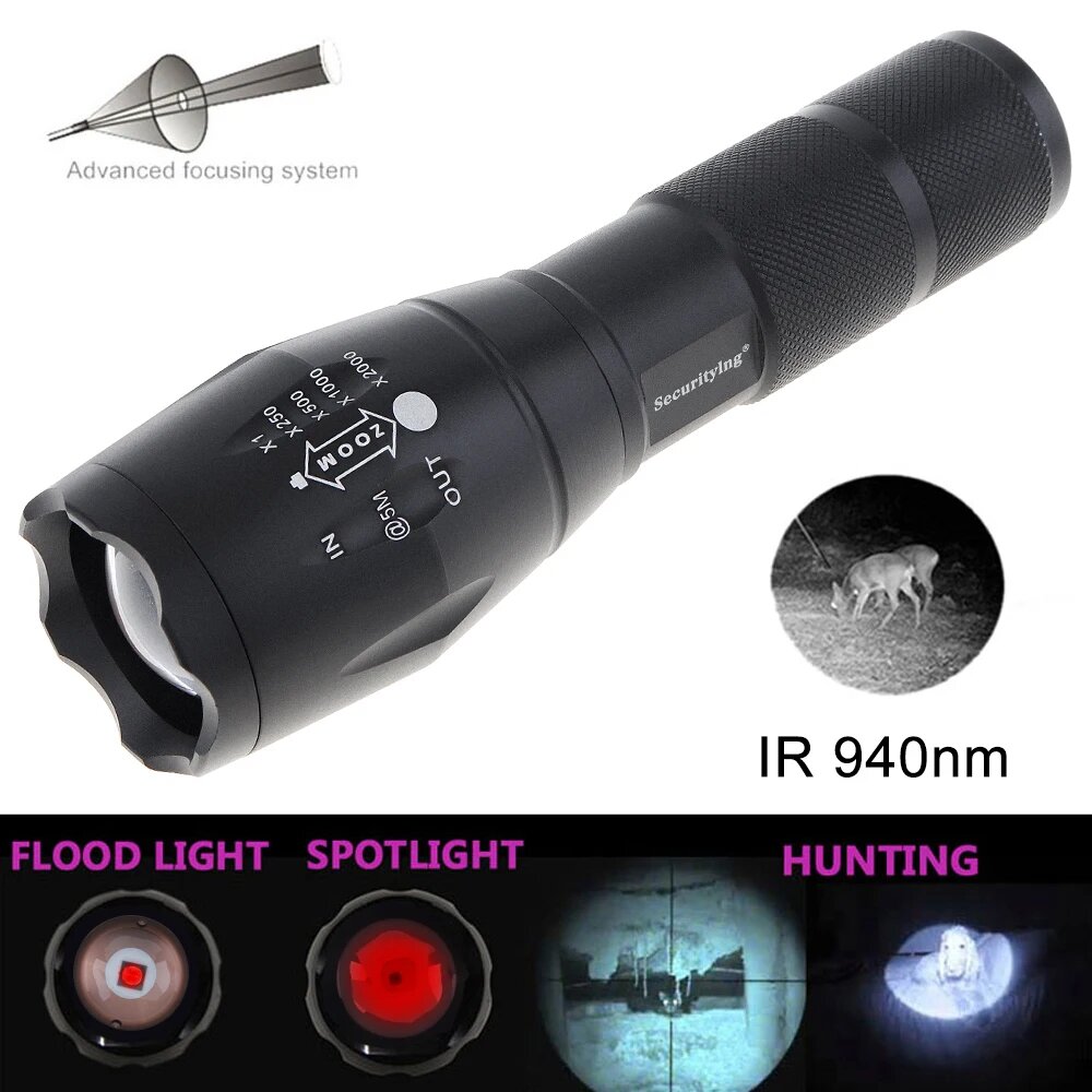 RTNLIT Тактический ИК-фонарик 1000 люмен IR 850nm Set