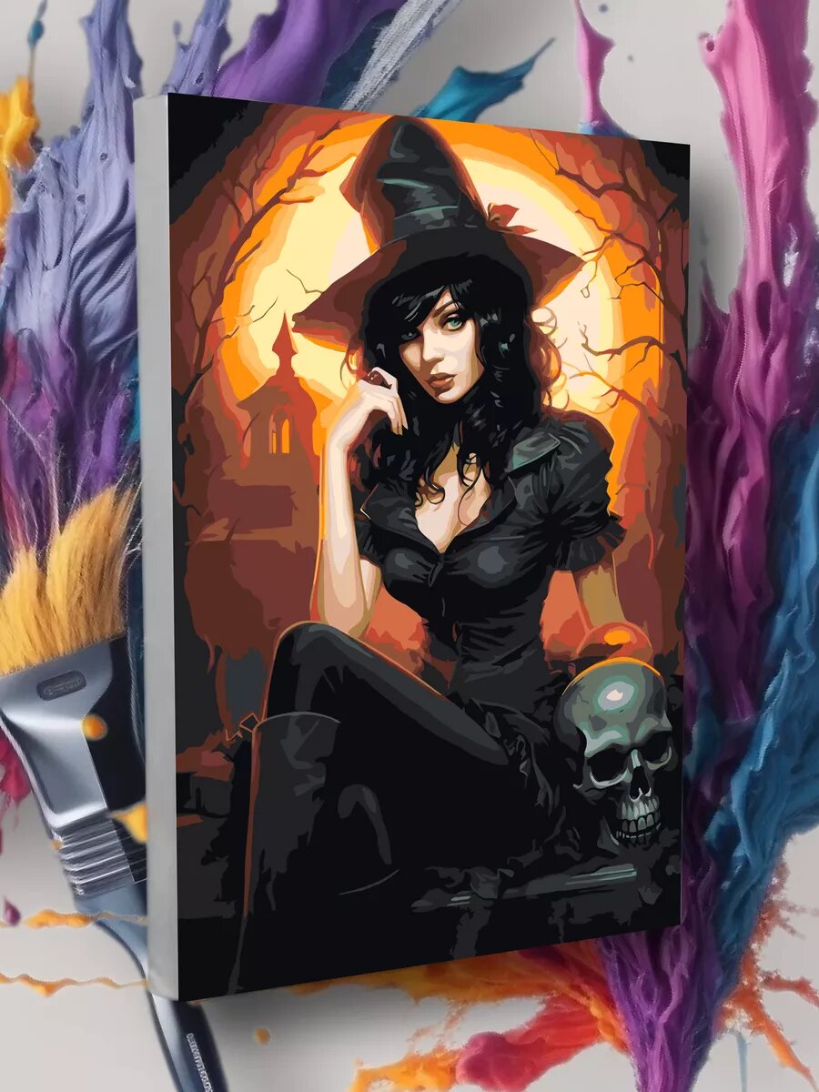 Картина по номерам Ведьма