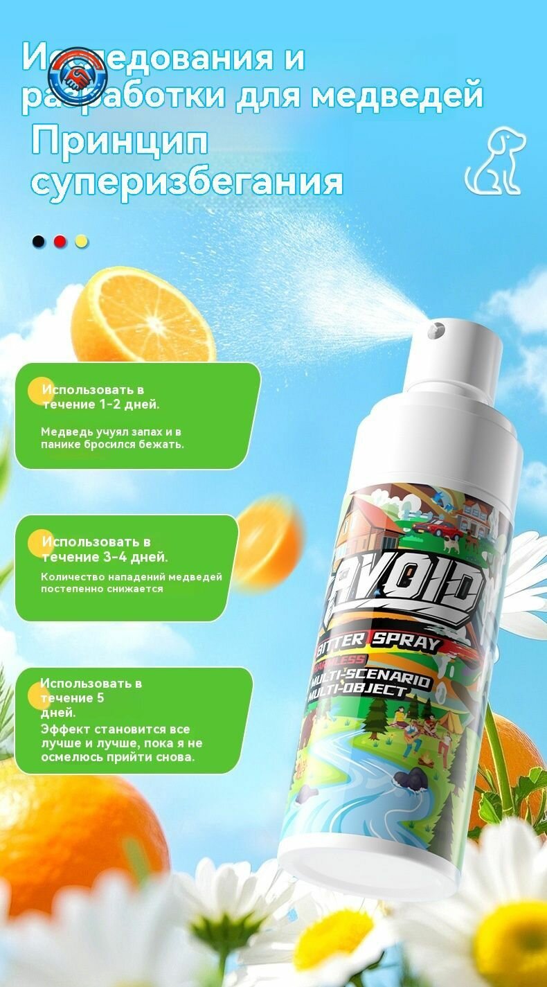 Спрей с эфирным маслом для ухода за шерстью животных, горький вкус от облизывания, универсальный 100 мл, защита кожи и шерсти, подходит для собак и котов, облегчает расчесывание