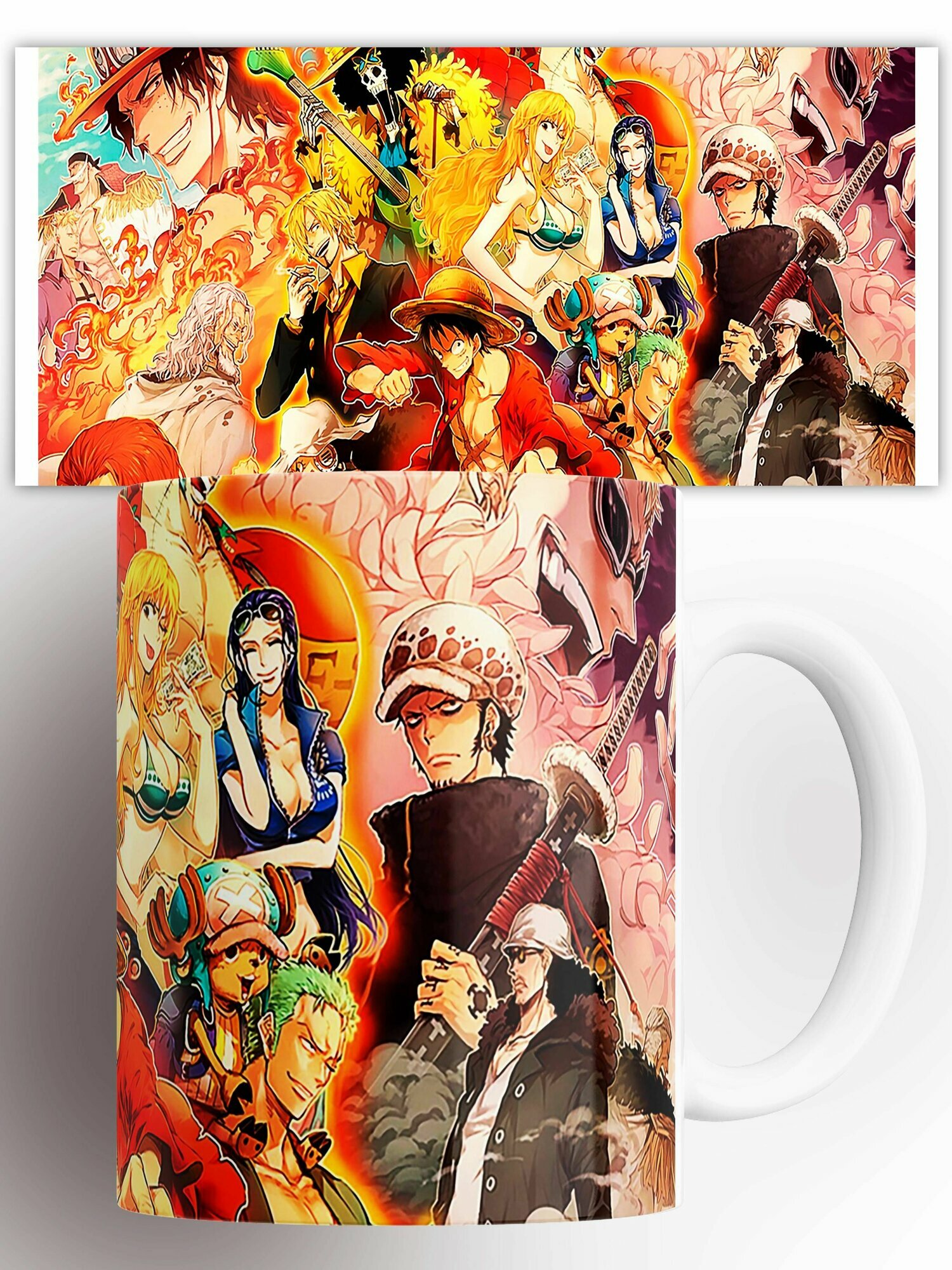 Кружка с принтом Аниме ВАН ПИС Anime ONE PIECE 330 мл