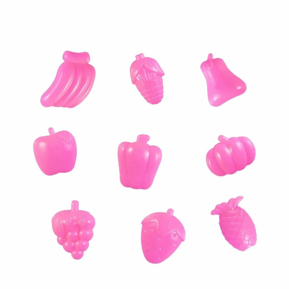 Набор из 9 розовых песочных формочек для детей, пластиковые игрушки для игры с песком, формы в виде фруктов