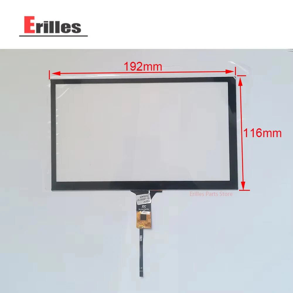 Новый 8-дюймовый 6-контактный сенсорный экран 193*117 193 мм * 117 мм 192*117 GT911 с цифровым преобразователем для телефона, автомобильный DVD GPS навигатор