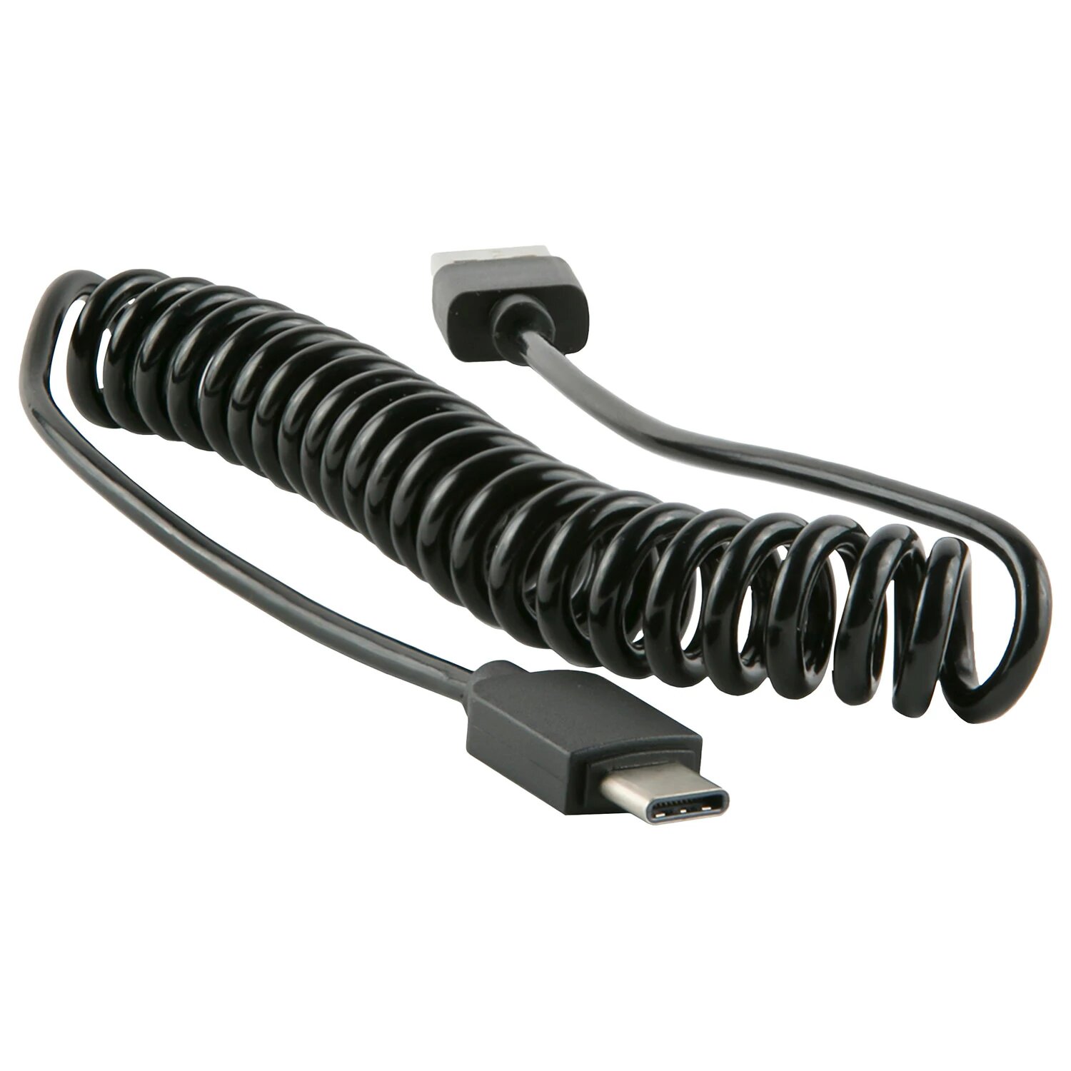 Кабель USB 2.0 – Type-C, RED LINE Spiral, черный, УТ000015710