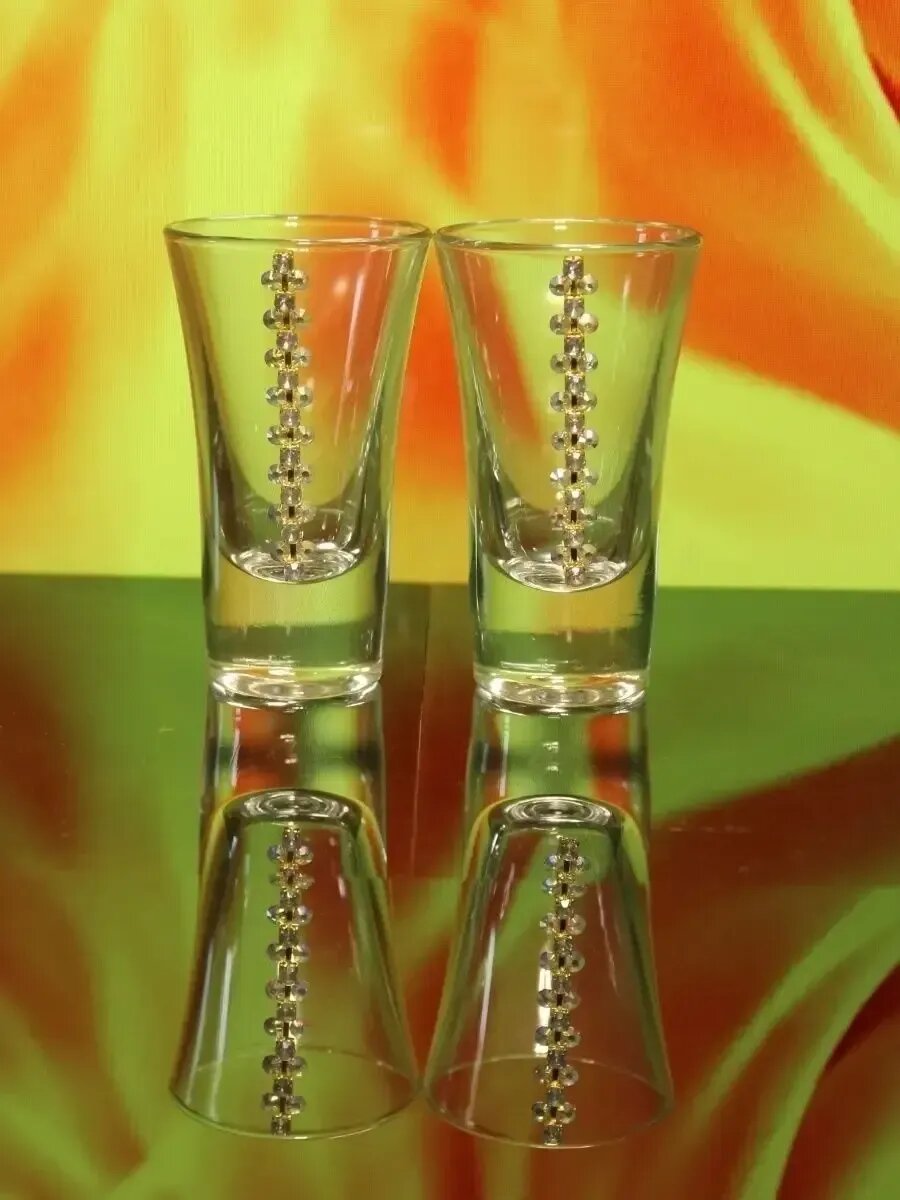 Пара стопок ручная работа инкрустированные