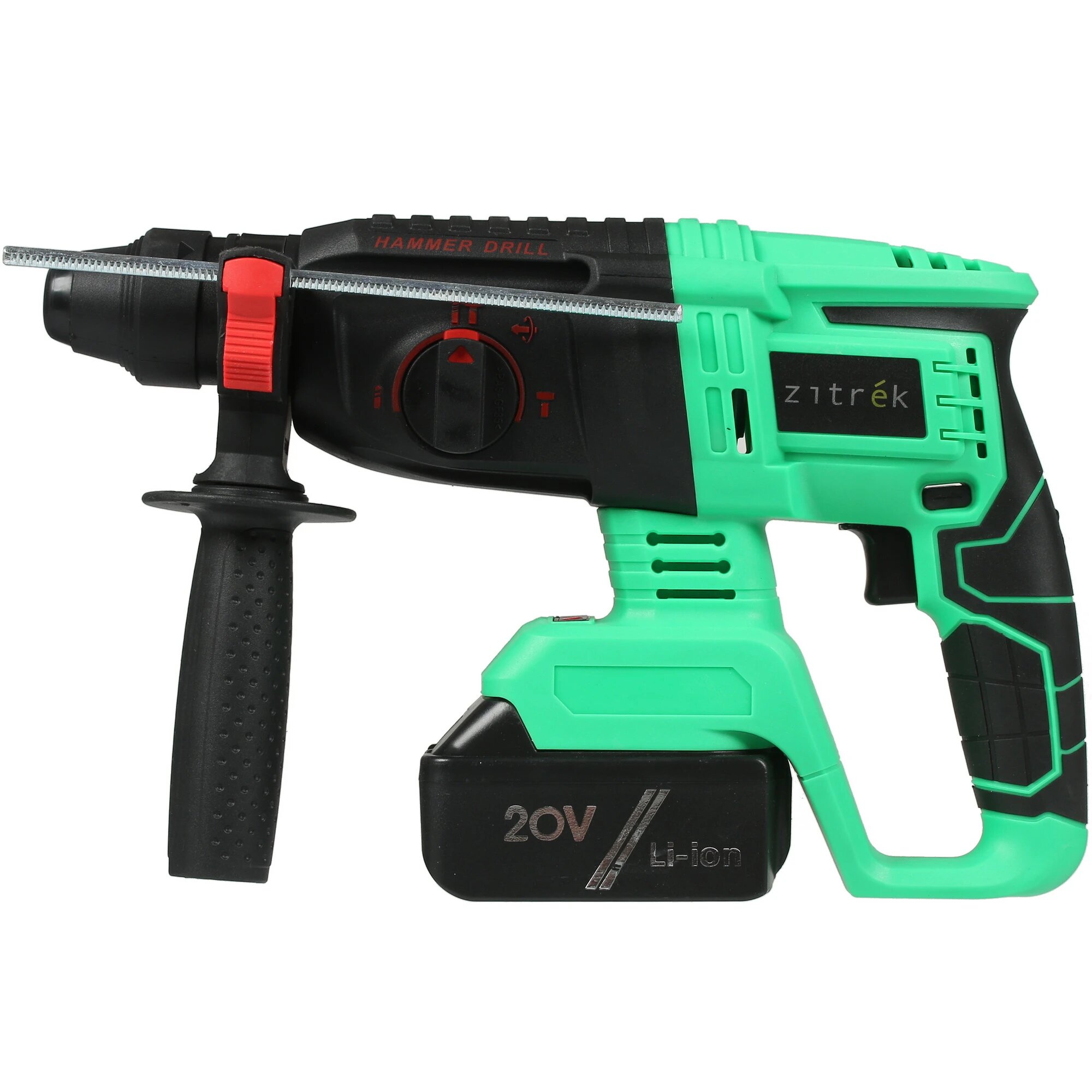 Перфоратор аккумуляторный Zitrek Destroyer Pro 063-4063 4Ачх2, зеленый/черный