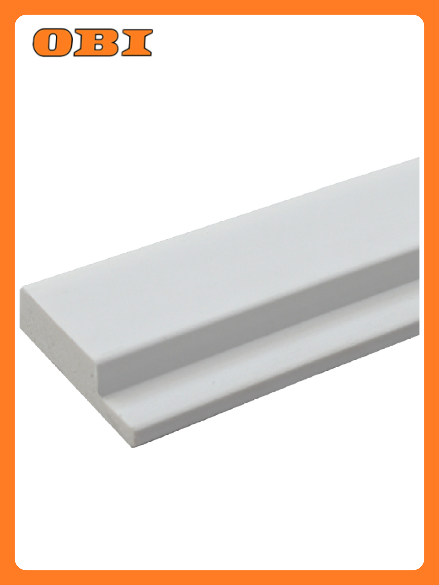 Рейка полистирол 3D Rail East Белая 2700х25х11 мм