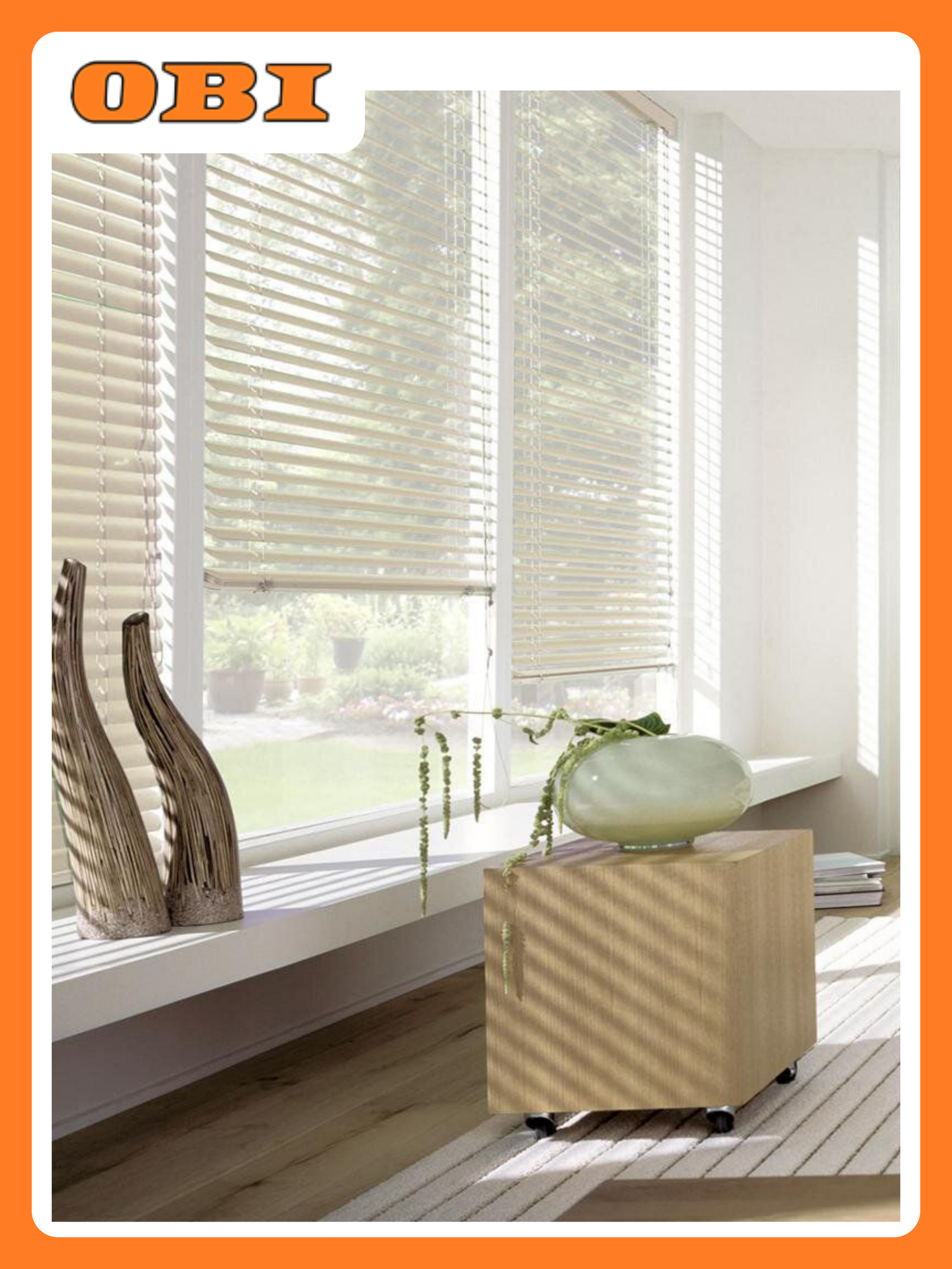 Жалюзи Эскар пластиковые 40х160 см бежевые