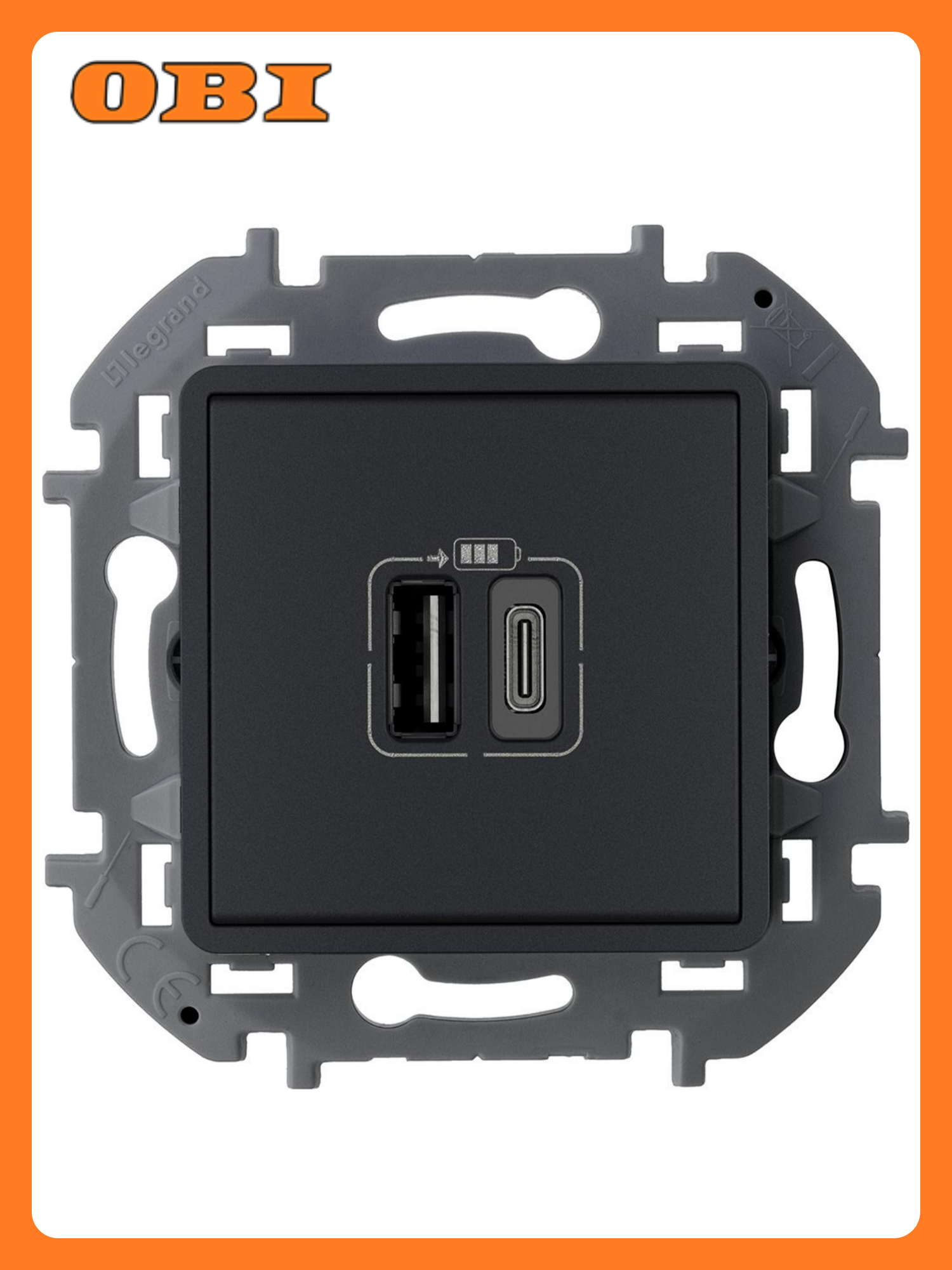 Розетка СП 2ХUSB INSPIRIA