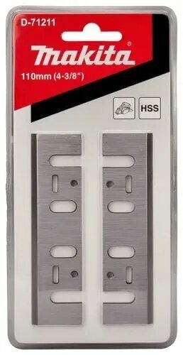 Односторонние, быстрорежущие лезвия, ножи HSS, 110 мм, 2 шт, для рубанка 1911В Makita D-71211
