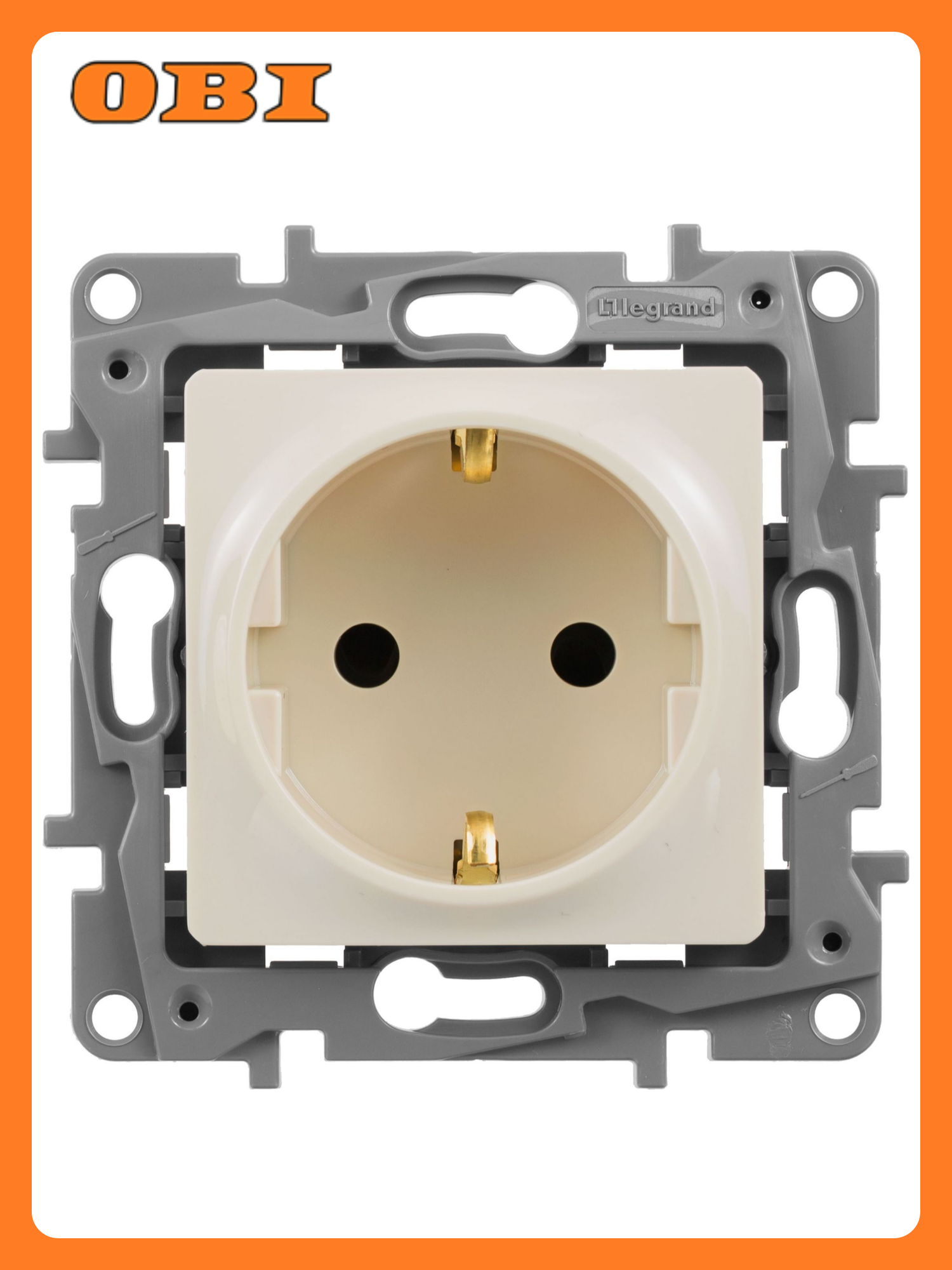 Розетка Legrand Etika, 1 пост, IP52, скрытый монтаж, поликарбонат, коричневая