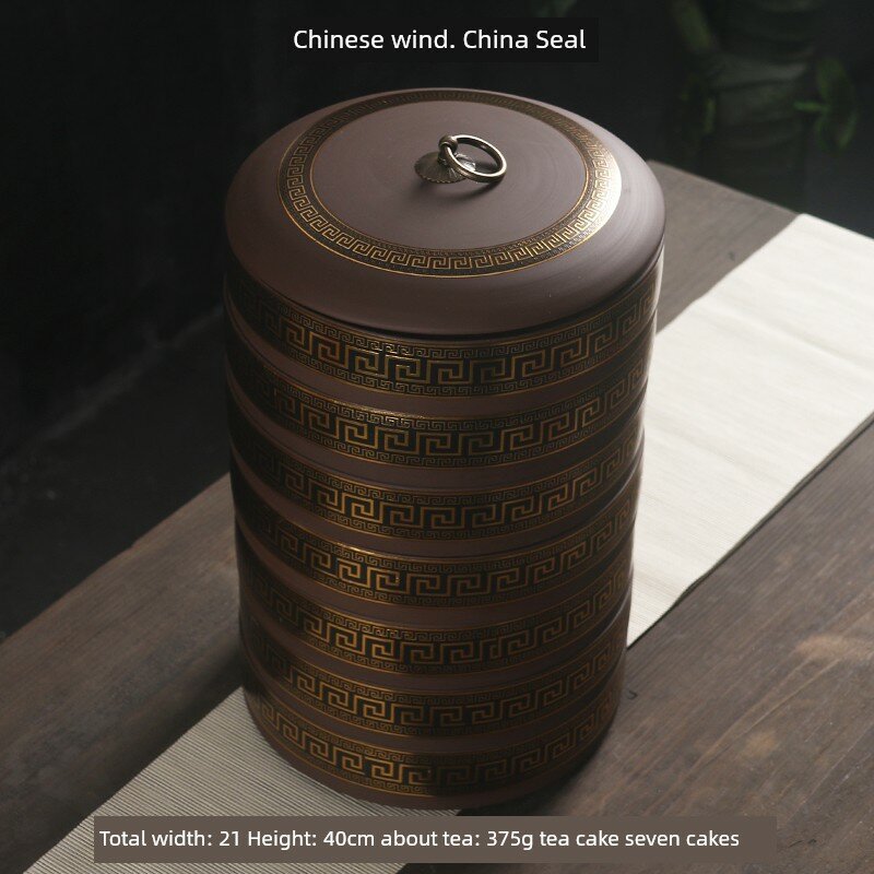 Коробка для хранения чая из фиолетовой глины, контейнер для чая Пуэр, коробка для хранения чая, контейнер для выдержки