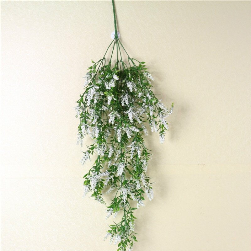 Искусственная лиана цветок плющ гірлянда для привлекательных висячих корзин белая