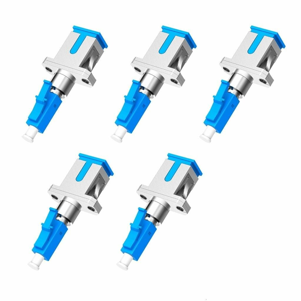 5 переходников для оптоволоконных адаптеров-LC male SC female