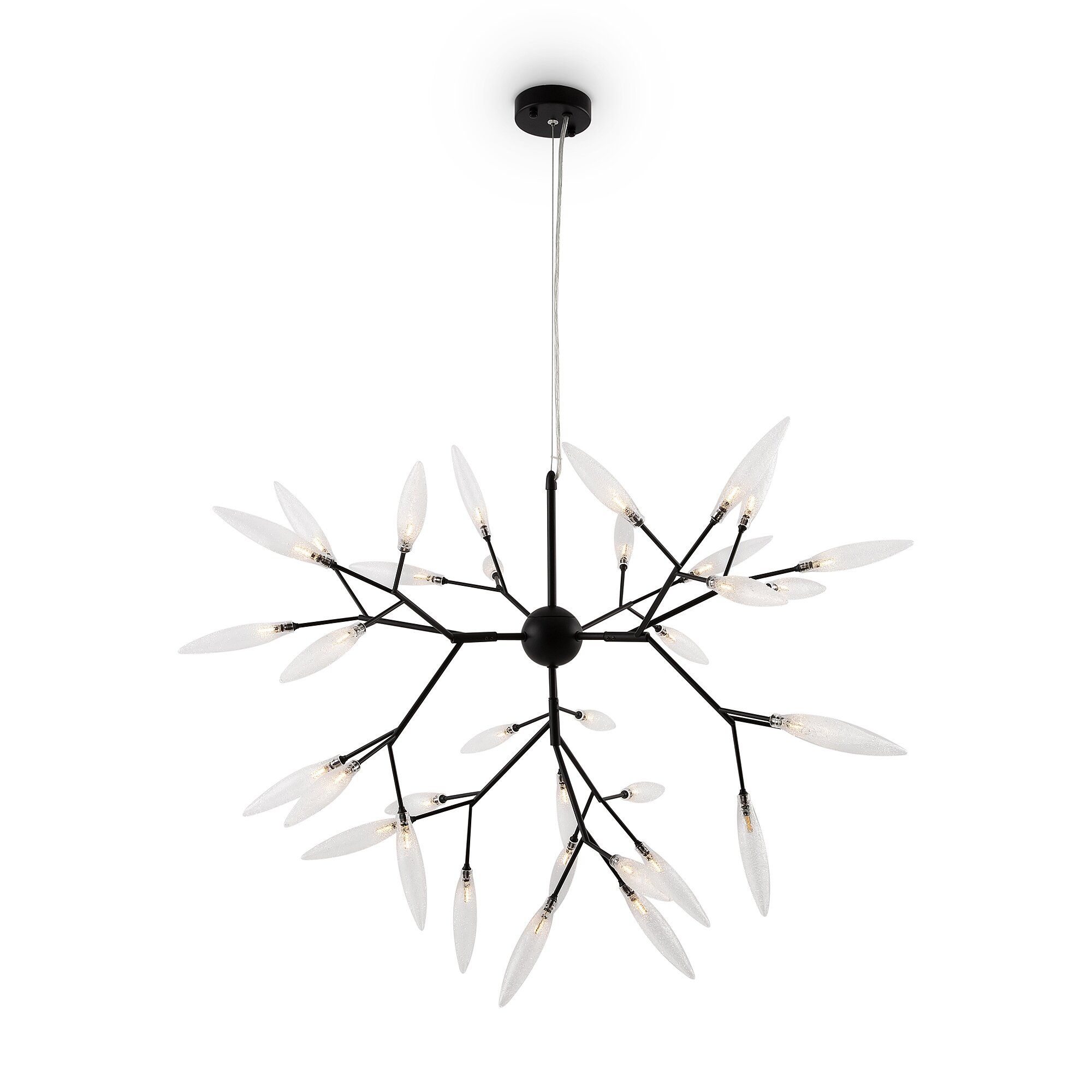 Подвесная люстра Freya Iris FR5067PL-36B, G4, кол-во ламп:36шт, Черный