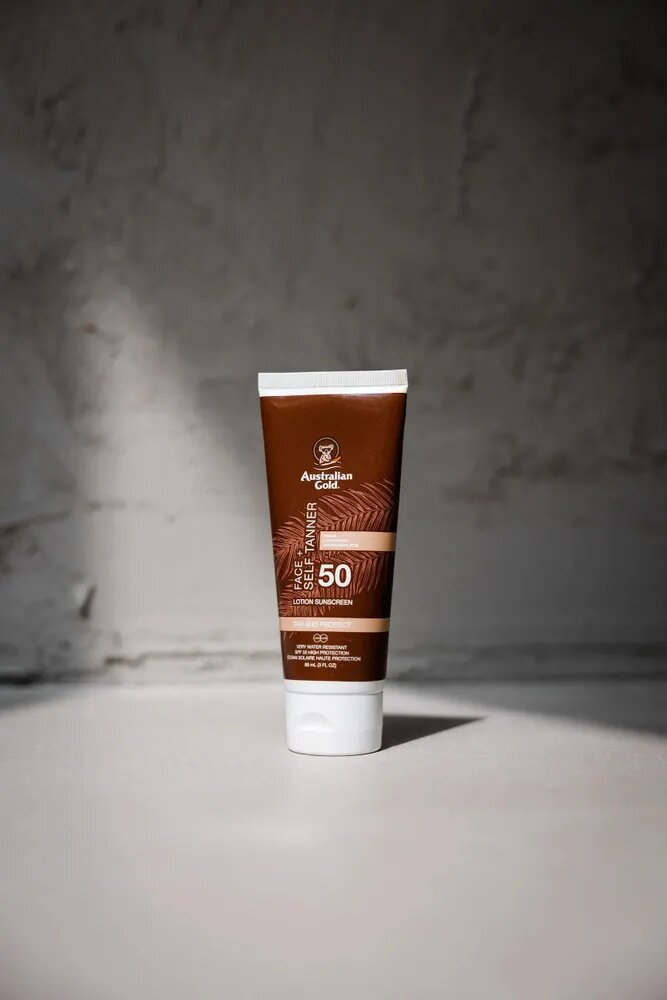 Austalian Gold Spf 50 Face With Self Tanner Солнцезащитный лосьон для лица SPF50 с бронзирующим эффектом