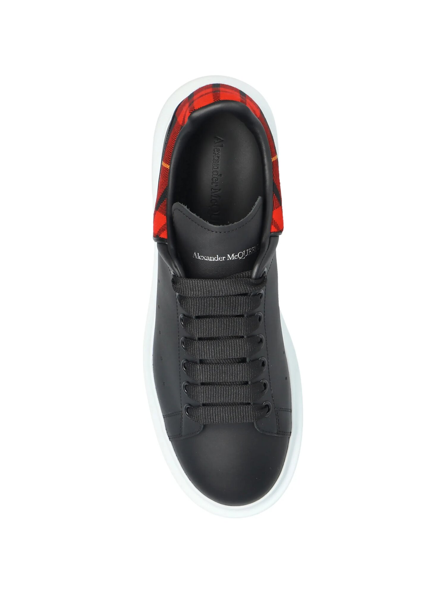 Кроссовки Alexander McQueen Round-toe sneakers, размер 42,5, black/black — фото 1
