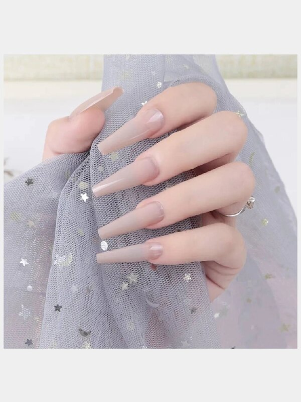 Накладные ногти длинные Балерина