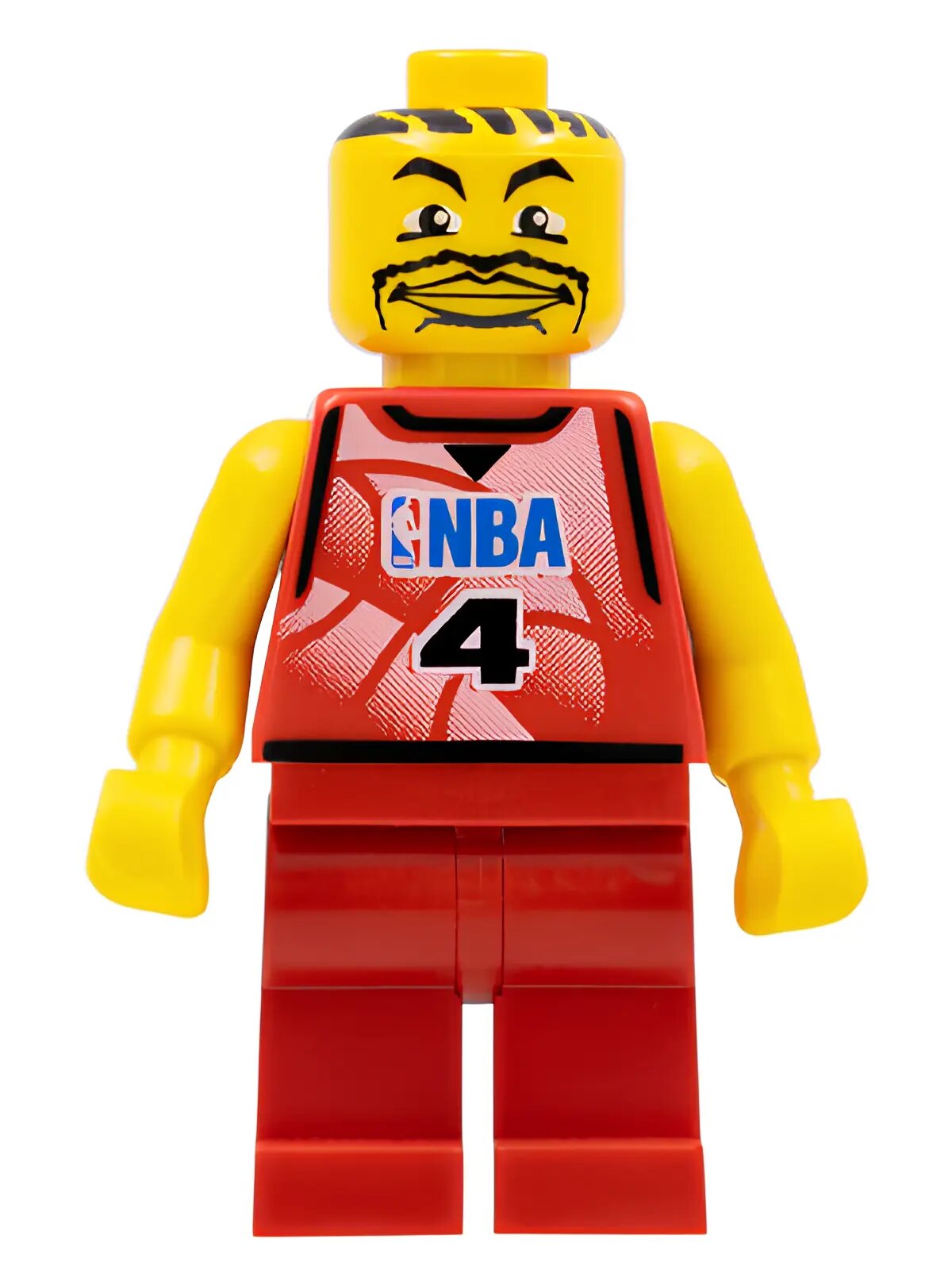 Минифигурка Lego NBA Player, Number 4 with Red Non-Spring Legs nba044a U