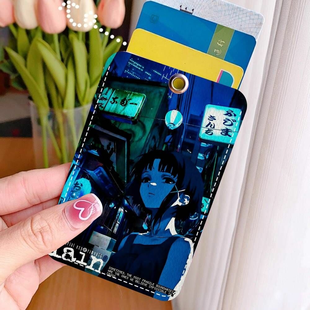 Сериал Экспериментс Лейн Serial Experiments Lain Чехол-брелок для ключа с карабином от домофона ПИК, Дом. ру, Летай, Ростелеком/чехол для платежного стикера/метки сигнализации