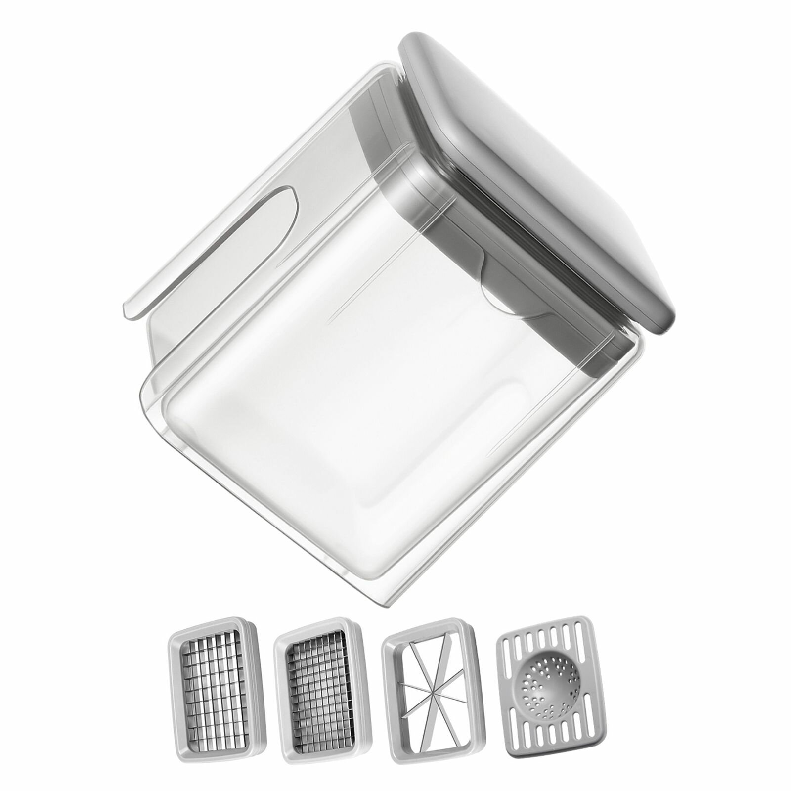 Безопасный измельчитель лука с несколькими вариантами лезвий для приготовления пищи дома