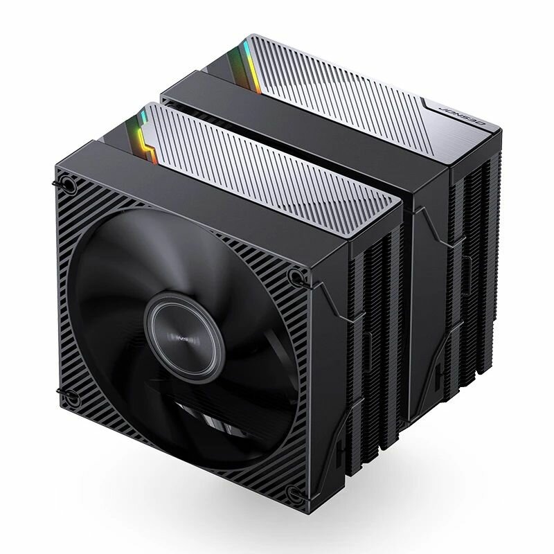 Кулер для процессора JONSBO CA90 Black LGA1851/1700/1200/115X/AM5/AM4 TDP 270W, PWM, 130mm Black Fan + 120mm Black Fan, 6 тепловых трубок, медная база, 4-pin