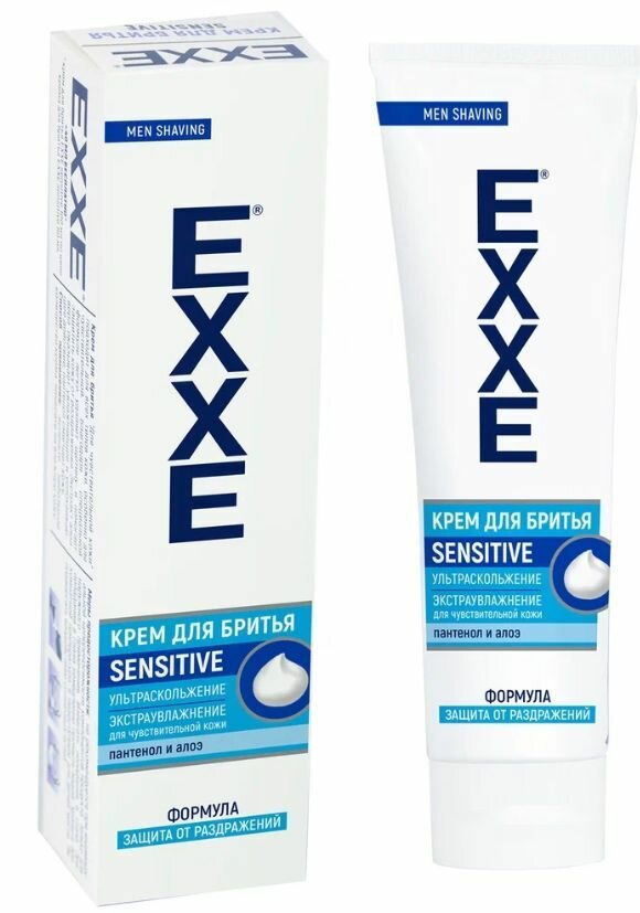 EXXE Крем для бритья, Sensitive, 100 мл