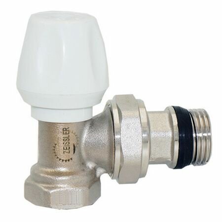 Регулировочный вентиль для радиатора верхний 3/4" (угловой) ZEISSLER RS201.03