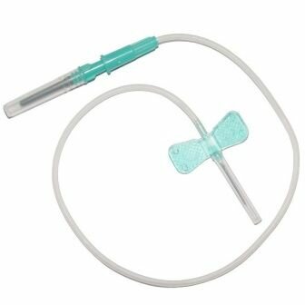 100шт Игла бабочка с луер адаптером 21G длина 19см