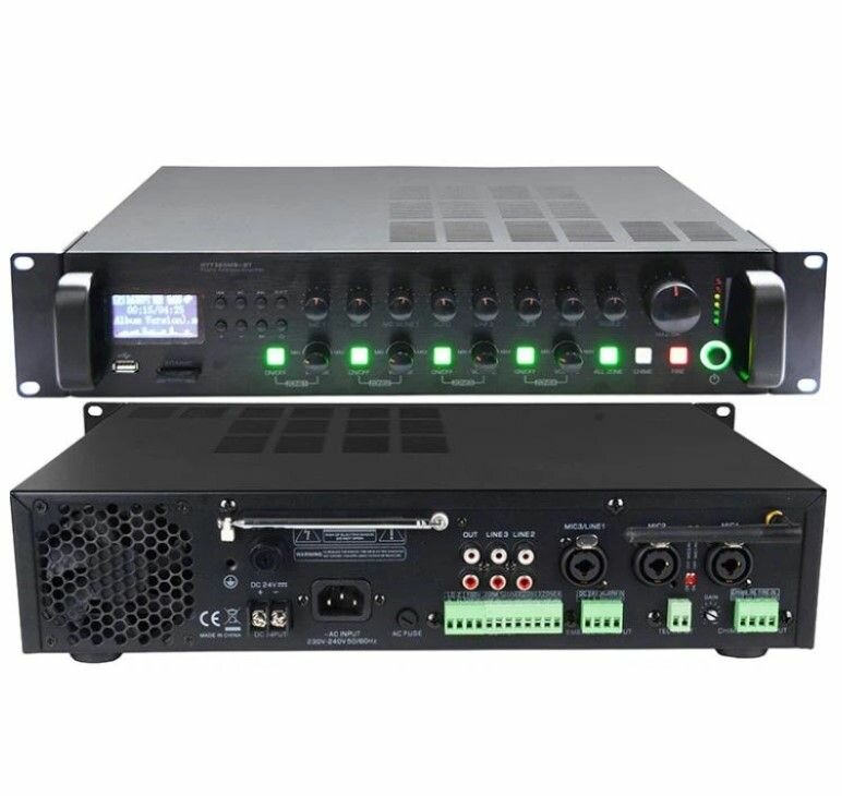 HY7120MB+BT Усилитель мощности трансляционный, 120Вт, Pearller