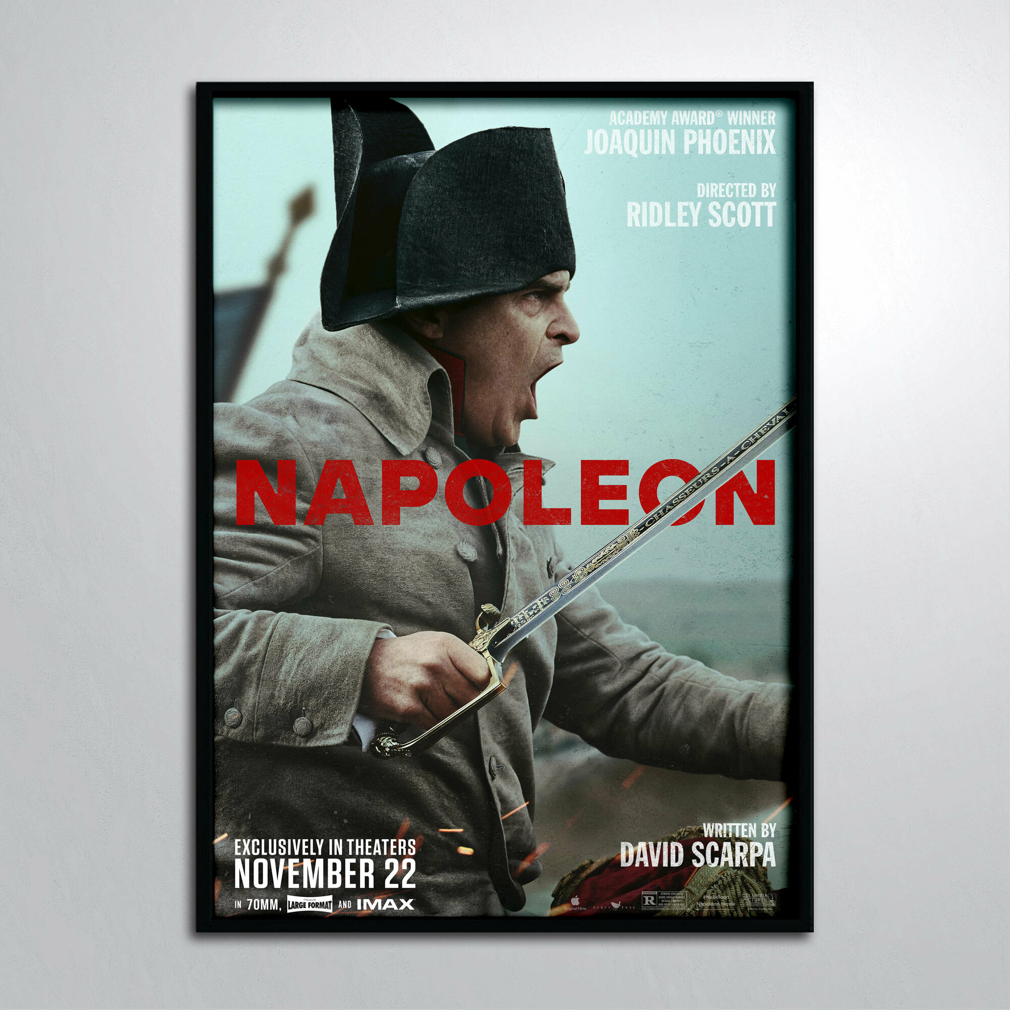 Постер без рамы/Ридли Скотт Наполеон Хоакин Феникс Ванесса Кирби Битва Napoleon