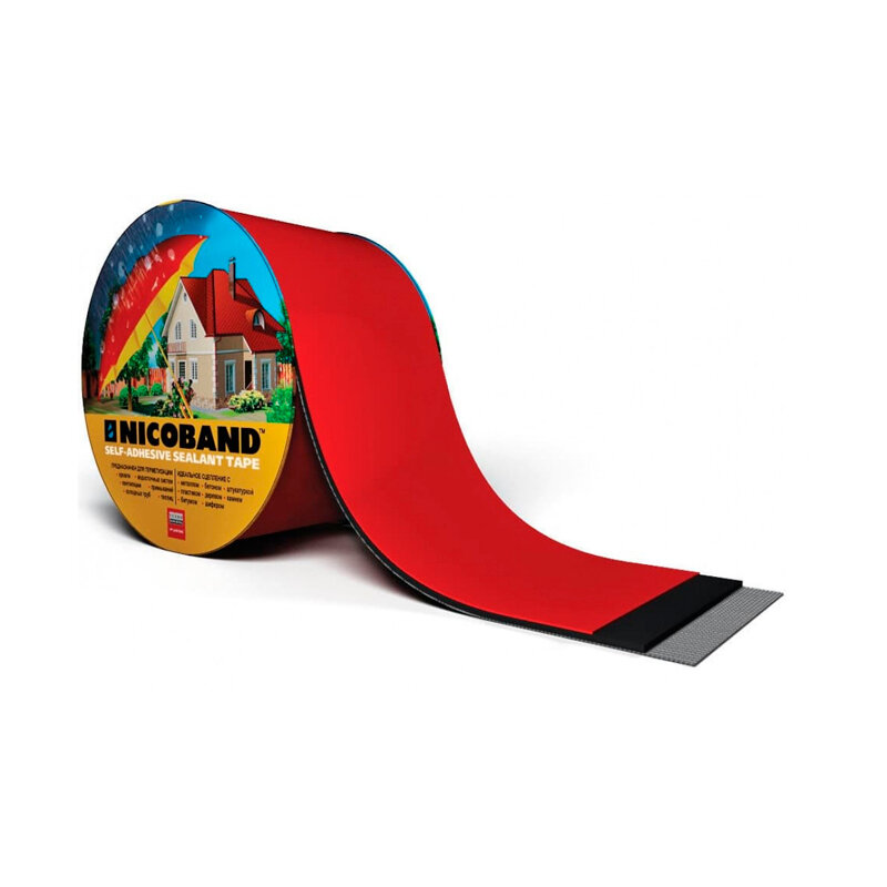 Лента герметизирующая технониколь Nicoband Красный 1000*10 см
