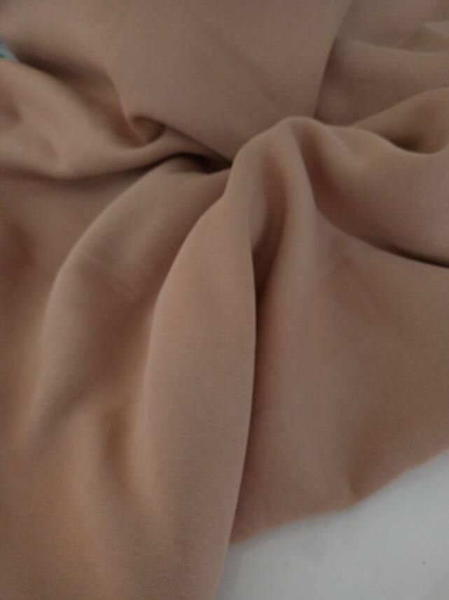 Футер 3-х нитка начес с лайкрой 95/5 однотонный "мускатный орех", ширина 180см, длина 80см