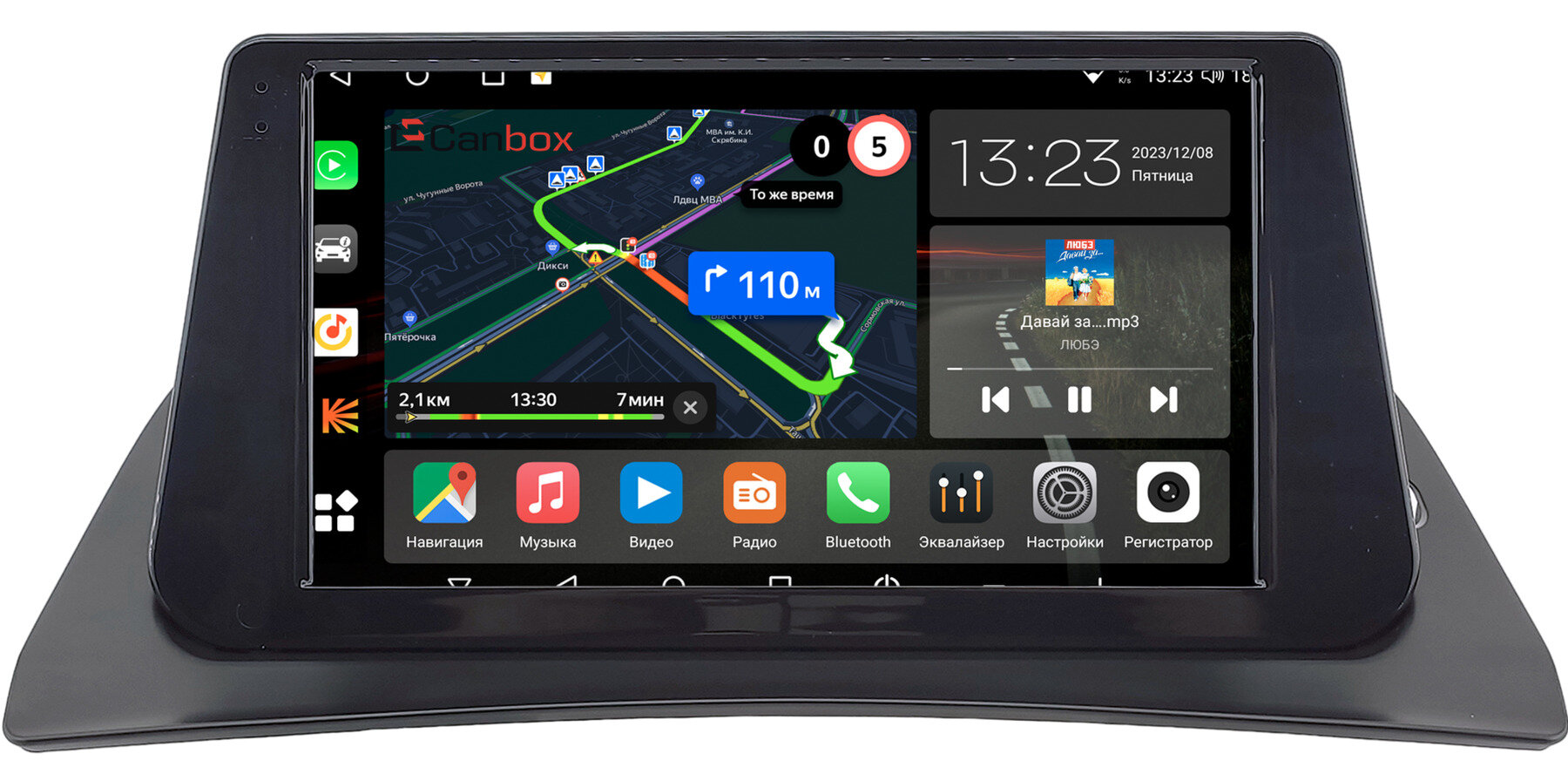 Штатная магнитола Canbox M-Line 2K 4179-9-1218 для Renault Kangoo 2 (2008-2021) на Android 10 (4G-SIM, 4/64, DSP, QLed)