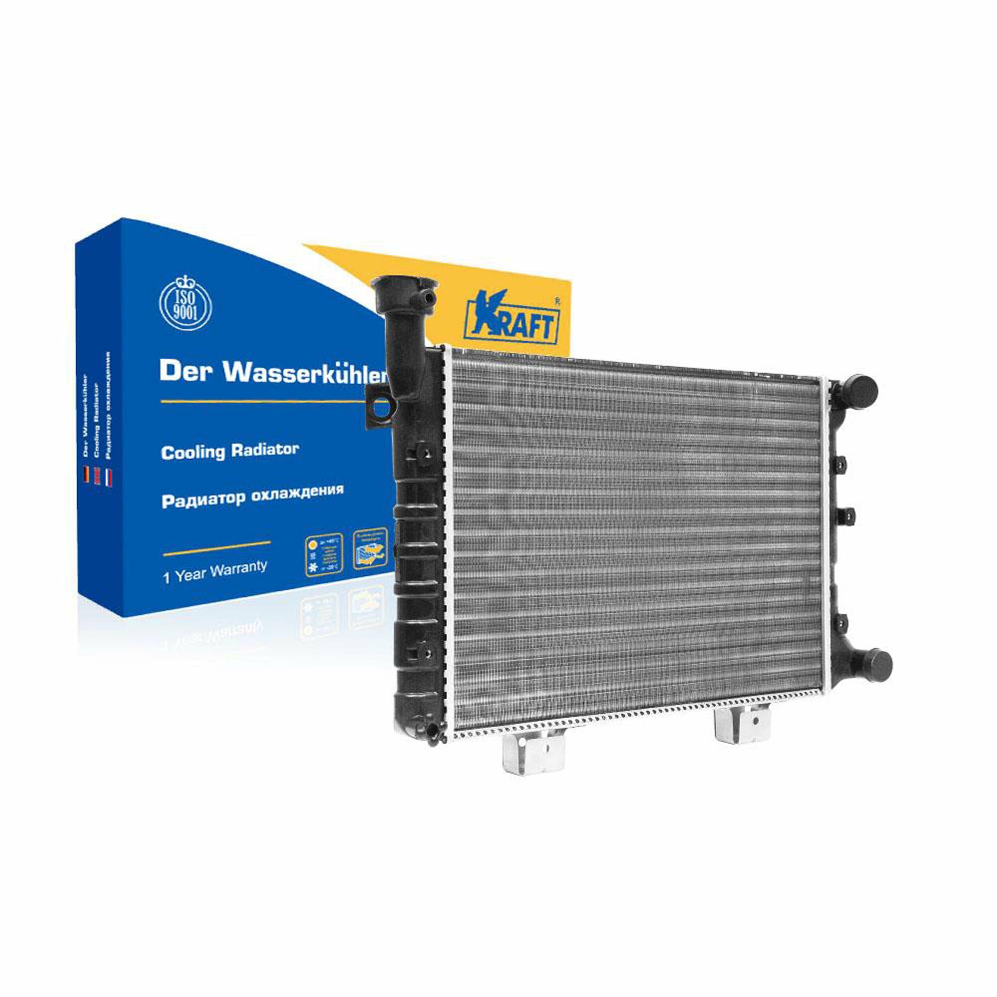 Радиатор охлаждения (2-рядный) ВАЗ-21043, 21073 с ЭСУД KRAFT