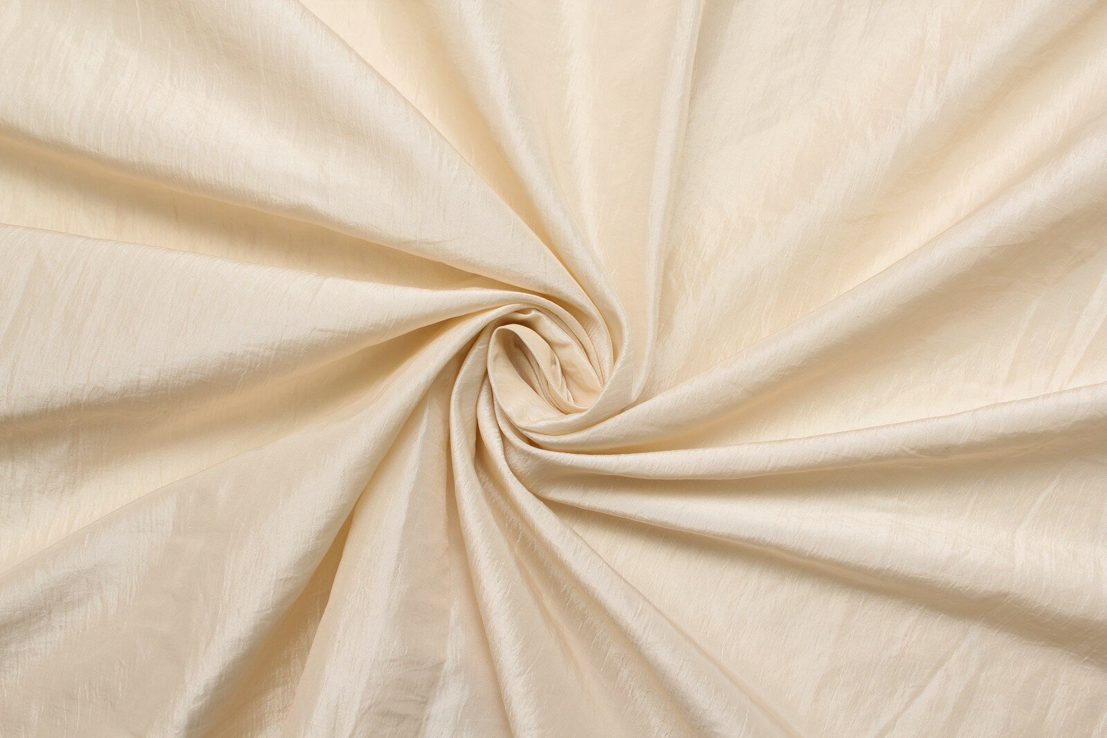 Ткань Тафта-креш светло-кремовая перламутровая, ш148см, 0,5 м