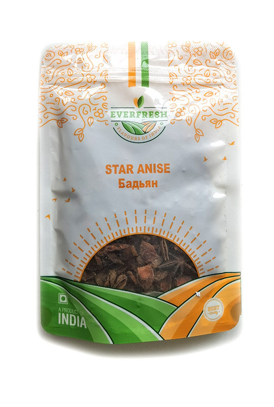 STAR ANISE, Everfresh (бадьян, Эверфреш), 50 г.