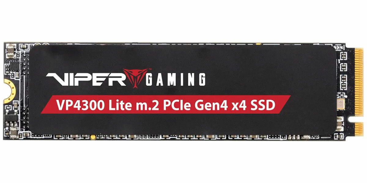 SSD накопитель Patriot Memory M.2 VIPER VP4300 Lite 1000 Гб PCIe 4.0 (VP4300L1TBM28H)