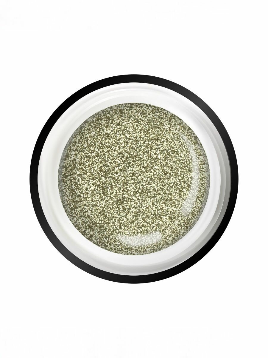 Nail Club Гель-краска с блёстками и глиттером GML-05 Aluminium, 5 мл.