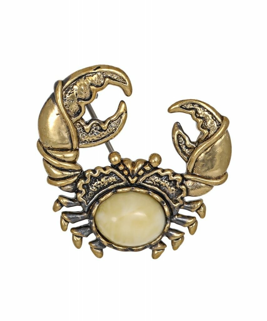 Брошь, янтарь