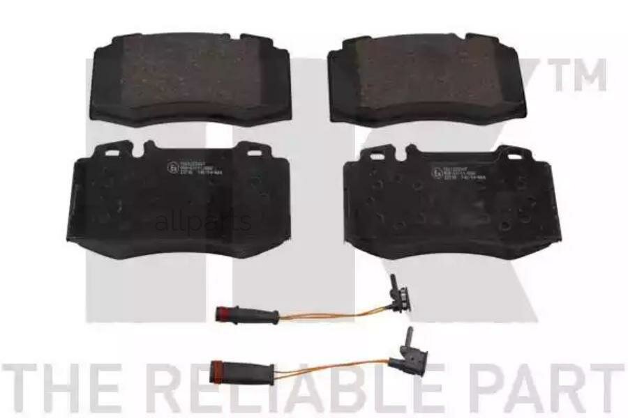 NK 223347 колодки дисковые передние! с пластинами\ MB W163 3.5-5.0/4.0CDi/W220 2.8-6.0/3.2CDi 98>