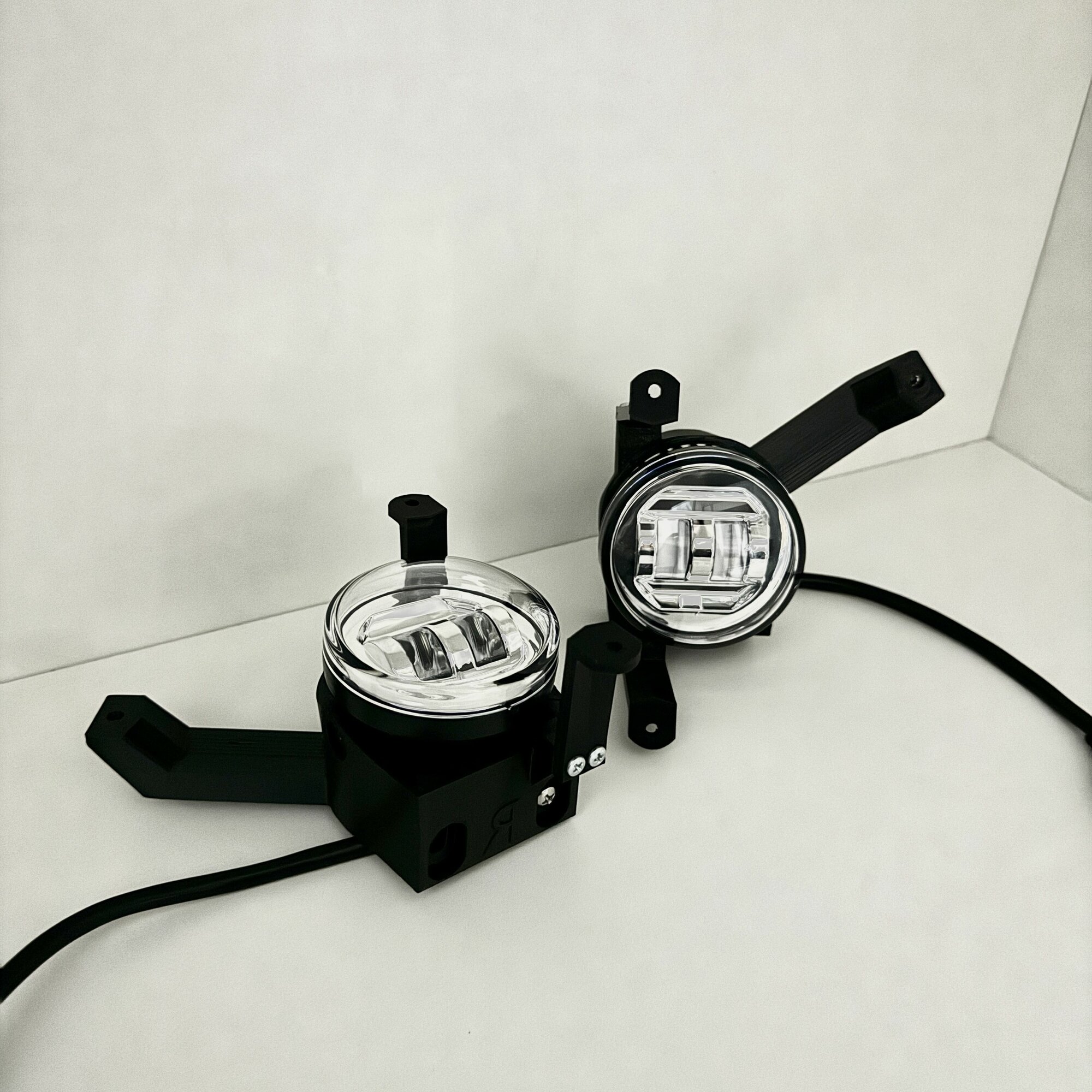 LED Противотуманные фары Sal-Man для Mitsubishi Lancer 9/Митсубиси Лансер 9, 2000-2010 г. в, Белый + Жёлтый свет, 50w