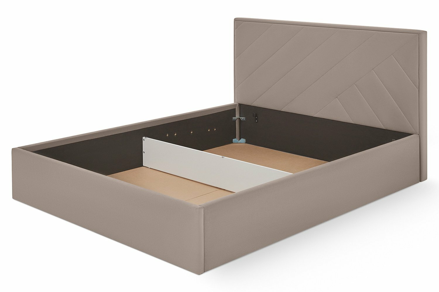 Каркас кровати Hoff Монако 160х200 см, без основания и подъемного механизма, цвет серо-бежевый