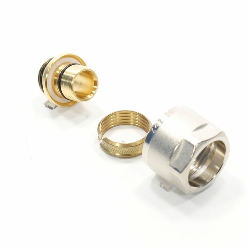 Резьбозажимное 20 x 2.0-3/4", General Fittings 5700, 80, обжим-резьба, вн, латунь, евроконус