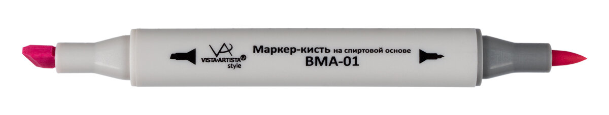 VISTA-ARTISTA BMAS-12-WG50 набор спиртовых маркеров 0.7/7 мм, кисть/перо скошенное, 12 цветов цвет 03 - Портрет